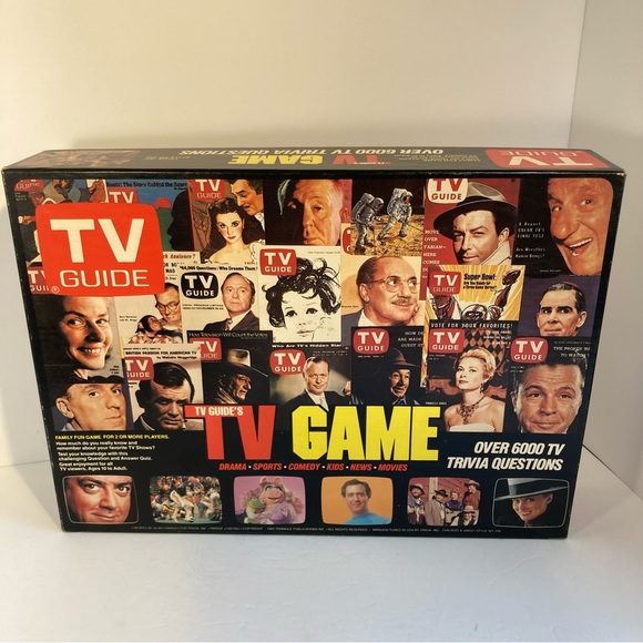 Games | Tv Guides Board Game Classic Family Fun Trivia 1984 Rare ...